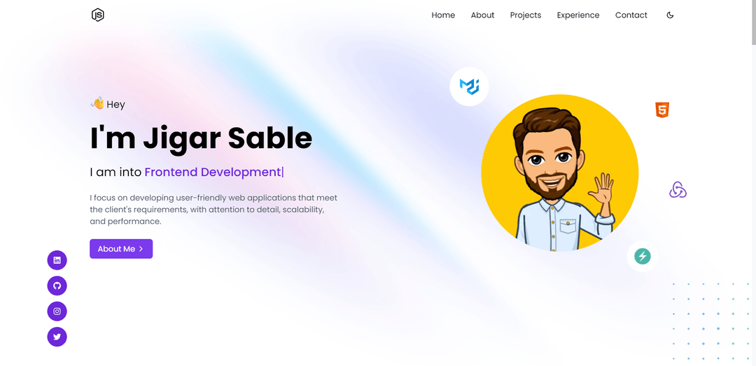 Portfolio | Jigar Sable - Full Stack Developer